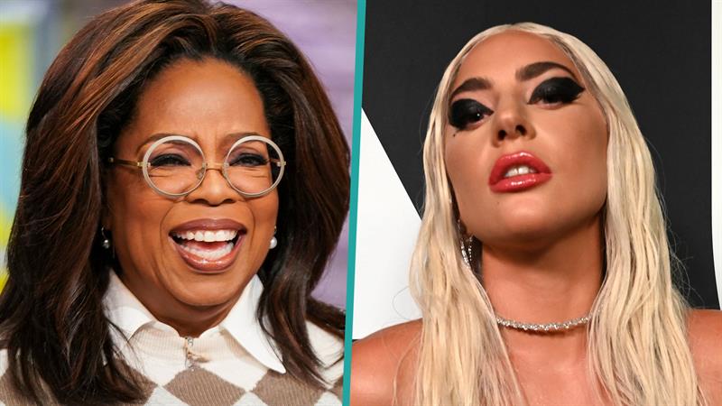 Lady Gaga Gives Oprah Winfrey A Shimmery Lip Look With Her New Haus ...