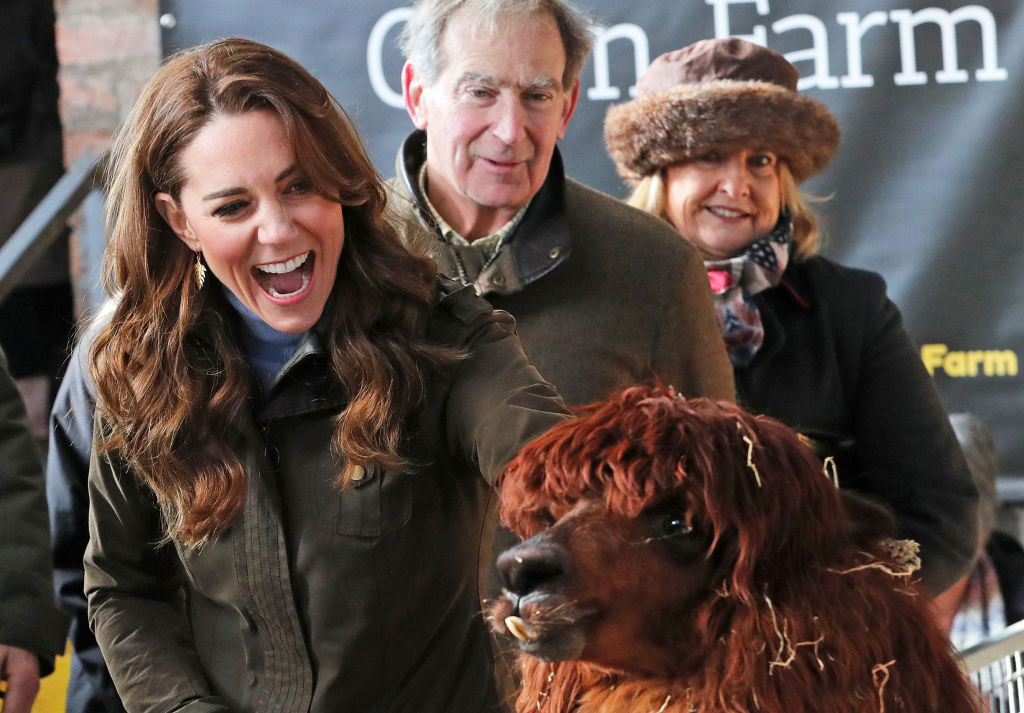 Kate Middleton Beams With Joy While Petting Animals And Chatting With ...