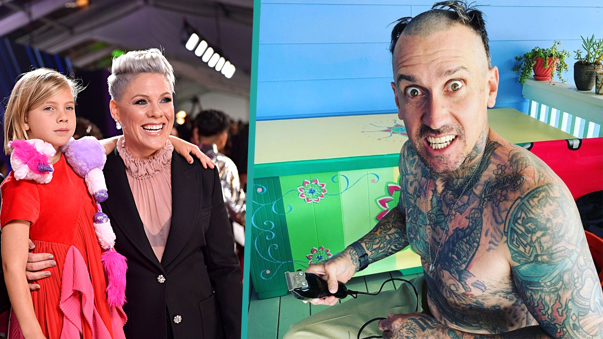 Pink's Daughter Willow Shaves Dad Carey Hart's Hair: 'We've Lost It ...